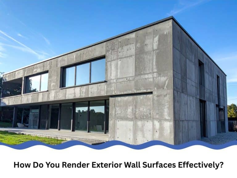 Render Exterior Wall Surfaces the Right Way
